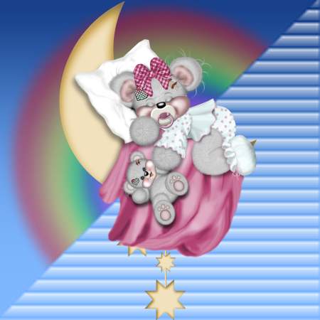 Solve Creddy Bears Good Night 12 jigsaw puzzle online with 25 pieces