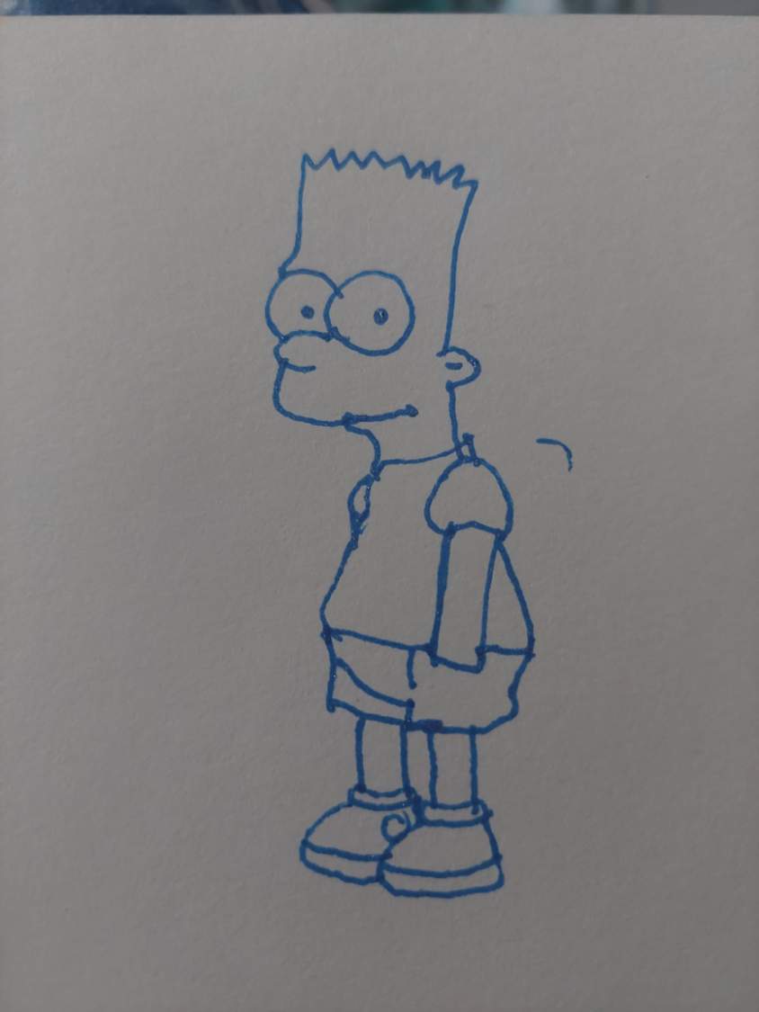 Solve Bart Simpson on Paper jigsaw puzzle online with 48 pieces