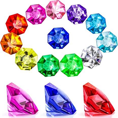 Solve A Rainbow of Rhinestone Type Gems jigsaw puzzle online with 49 pieces