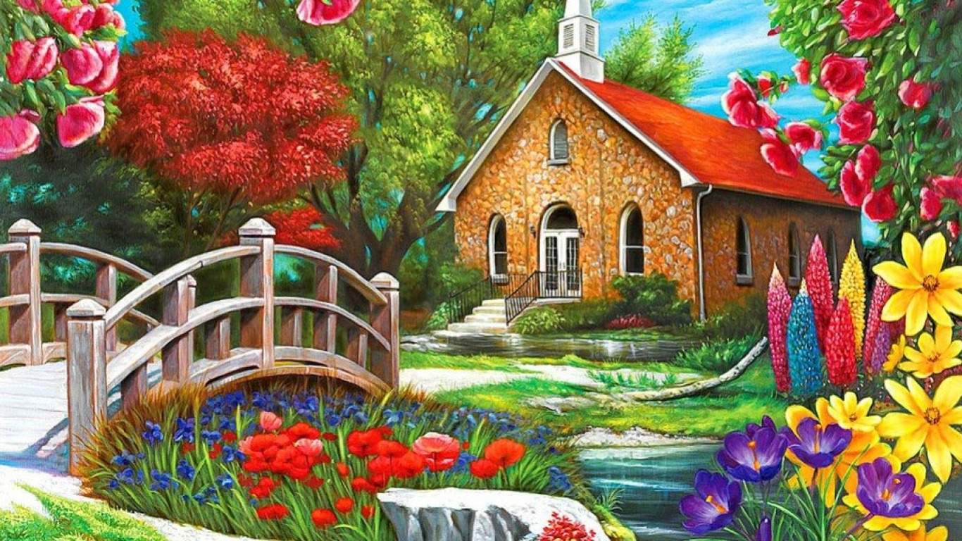 Solve Serenity Church jigsaw puzzle online with 209 pieces