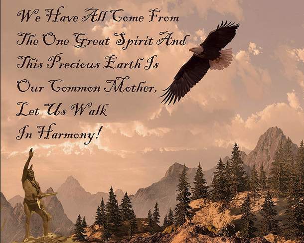 Solve The one Great Spirit jigsaw puzzle online with 42 pieces