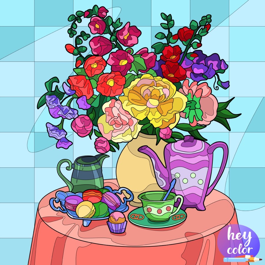 Solve Tea Time! jigsaw puzzle online with 81 pieces