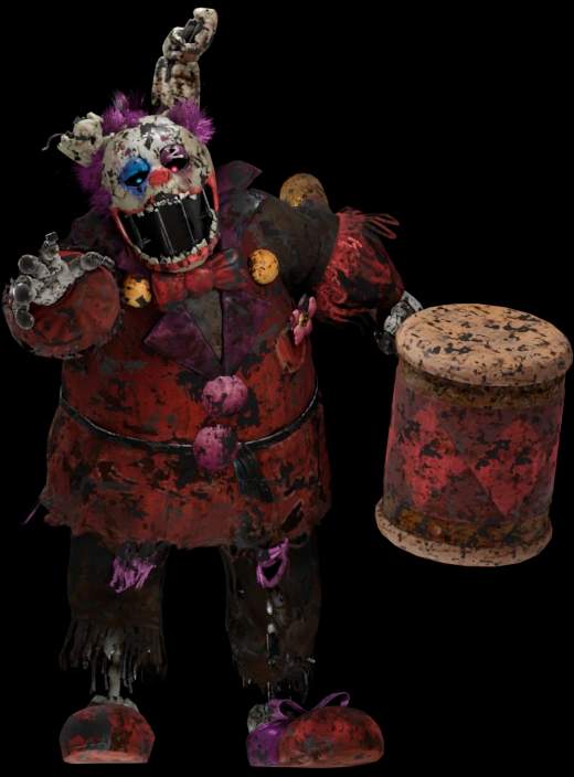Solve FNAF - Clown Springtrap jigsaw puzzle online with 48 pieces
