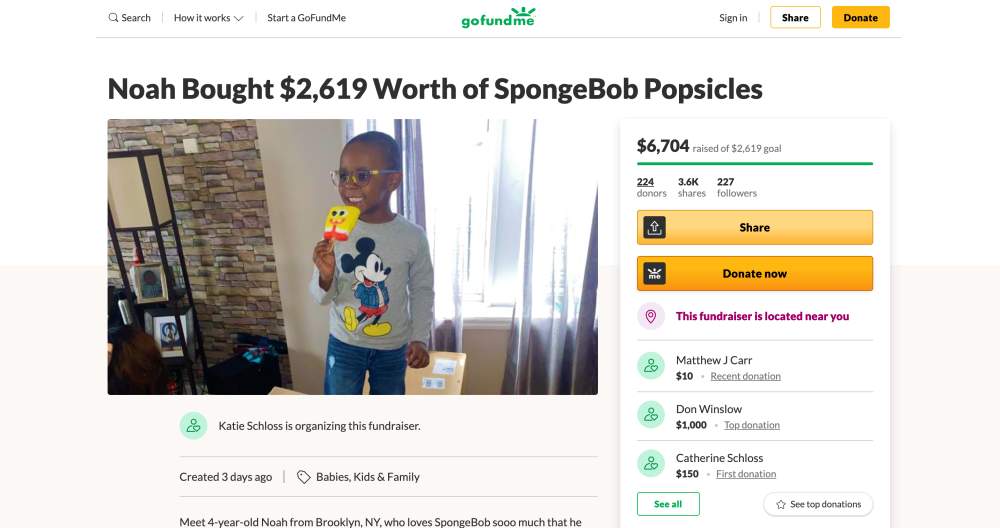 Solve 4-Year-Old Boy Orders Nearly $3,000 of 'SpongeBob' Popsicles From ...