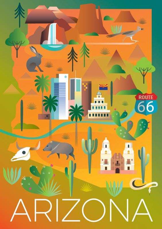 Solve Arizona jigsaw puzzle online with 88 pieces