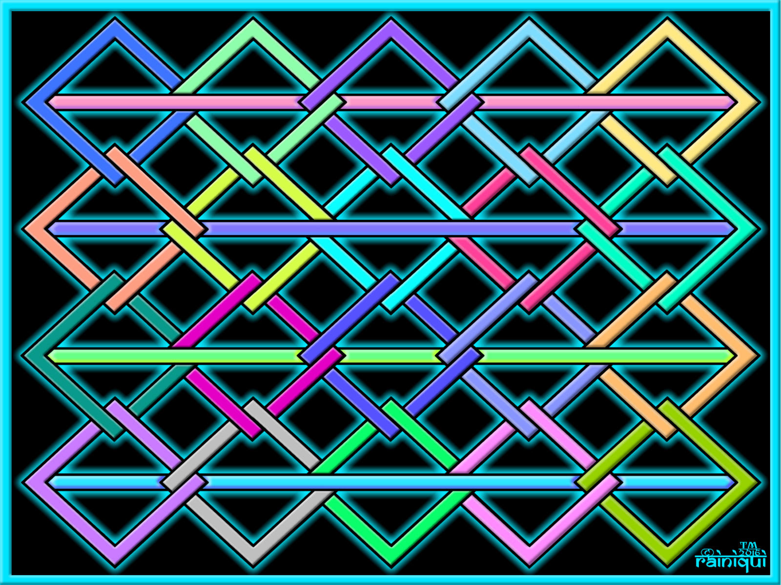 Solve Neon Twist jigsaw puzzle online with 266 pieces