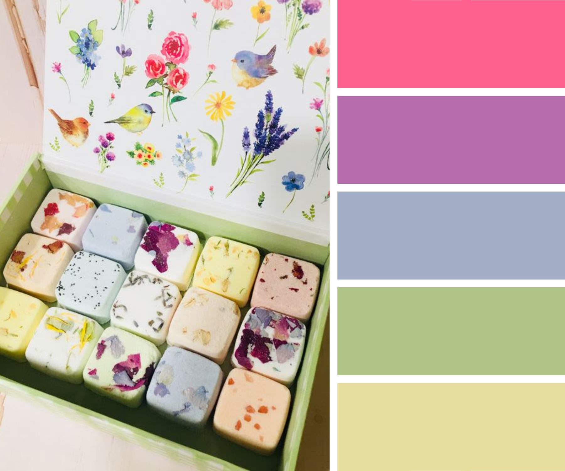 Solve Handmade Soap Squares jigsaw puzzle online with 238 pieces