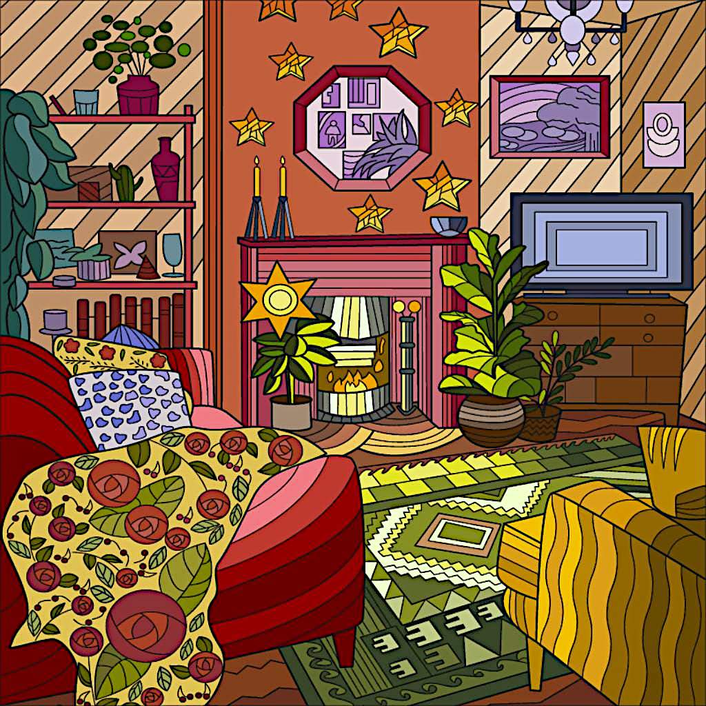 Solve The Cozy Room jigsaw puzzle online with 306 pieces