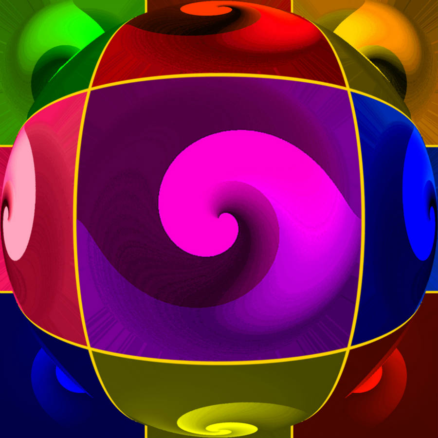 Solve Rubik's Sphere jigsaw puzzle online with 81 pieces