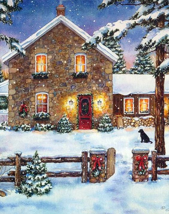Solve SPARKLING CHRISTMAS SCENE jigsaw puzzle online with 80 pieces