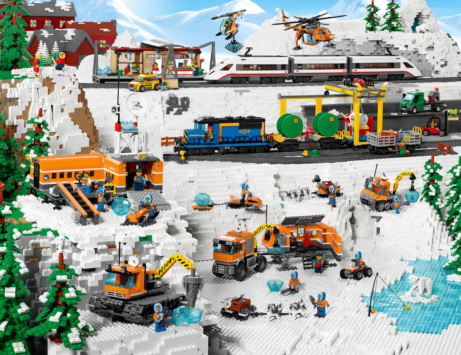 Solve Lego panorama jigsaw puzzle online with 520 pieces