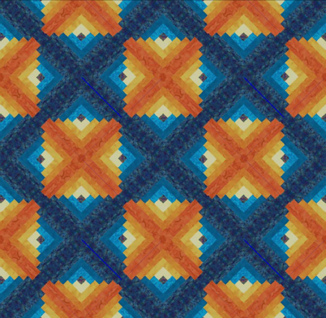 Solve Blue Orange Xs jigsaw puzzle online with 225 pieces