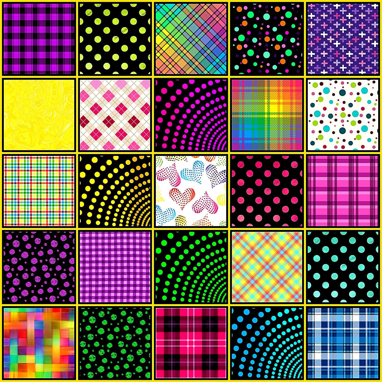 Solve Plaids and Dots jigsaw puzzle online with 169 pieces