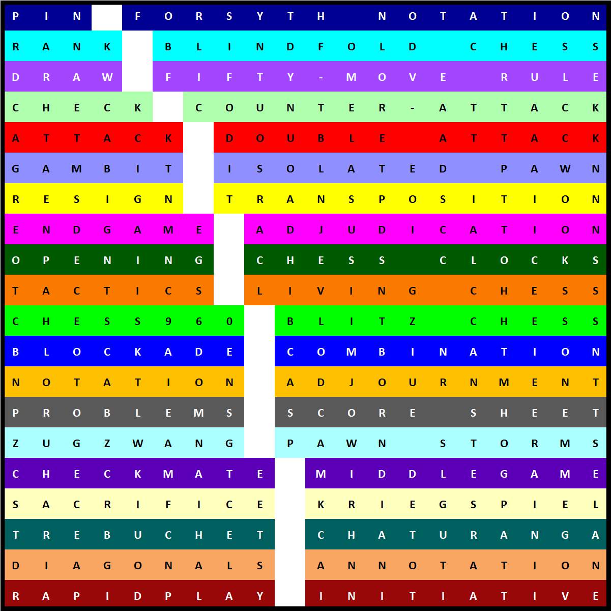 Solve Word 96.2 Chess - Terminology 400 jigsaw puzzle online with 400 ...