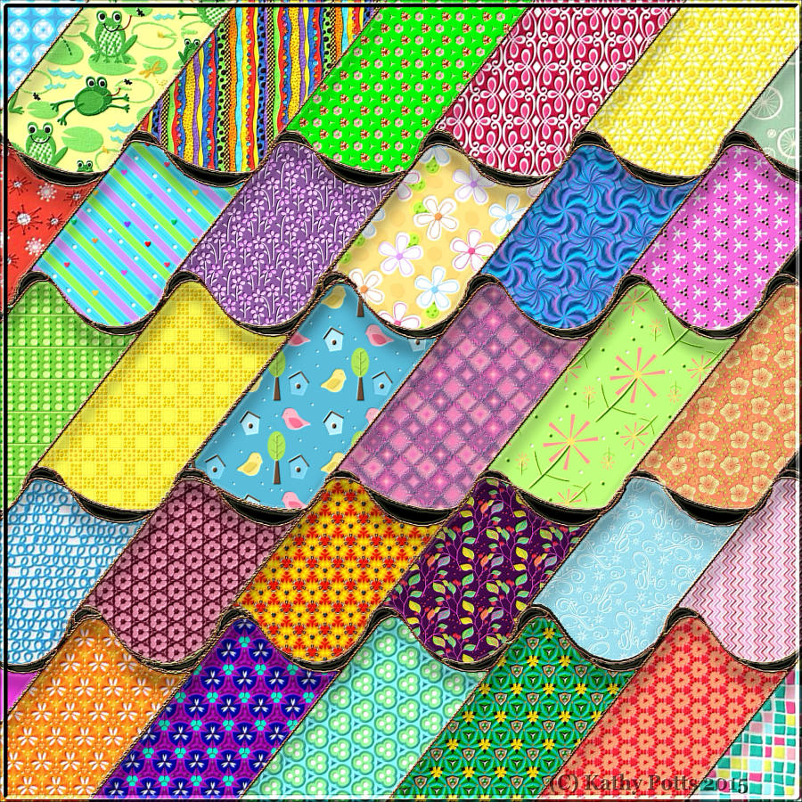 Solve Candy Roof Shingles jigsaw puzzle online with 81 pieces