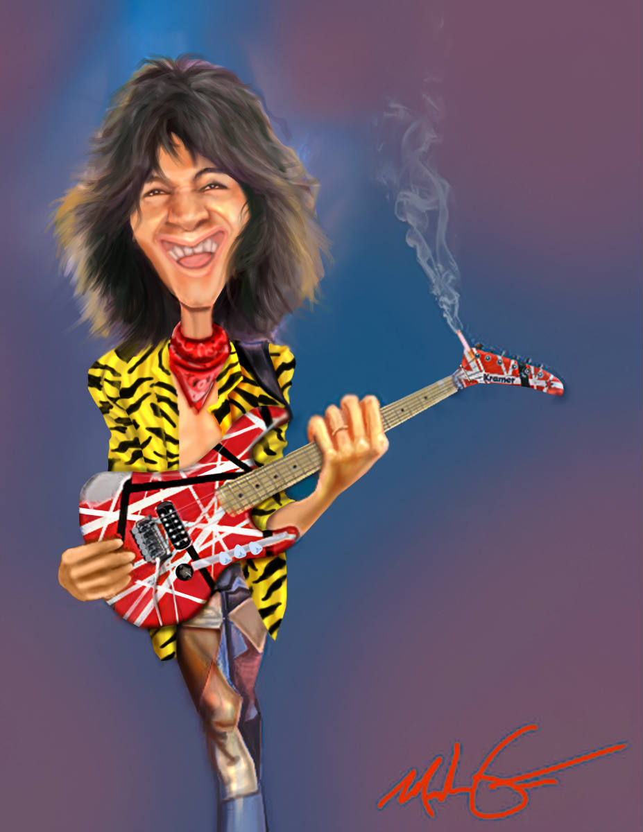 Solve Eddie Van Halen jigsaw puzzle online with 108 pieces