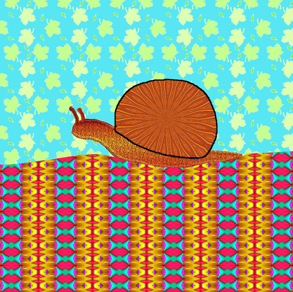 Solve SNAIL ON A PATTERN jigsaw puzzle online with 100 pieces