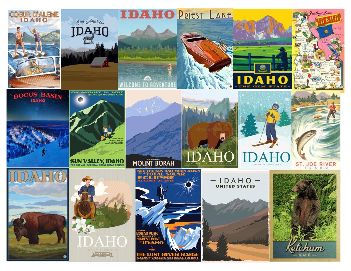 Solve Idaho jigsaw puzzle online with 80 pieces