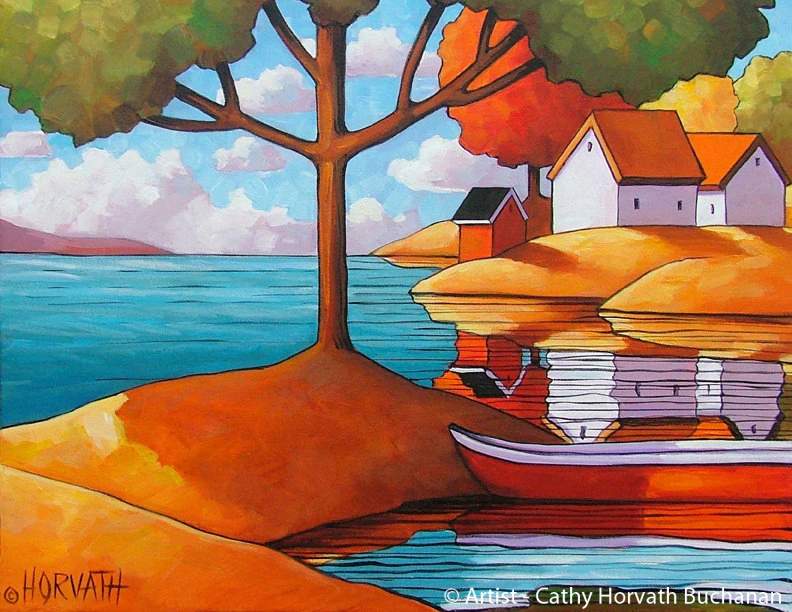 Solve "Canoe Shadow" jigsaw puzzle online with 30 pieces
