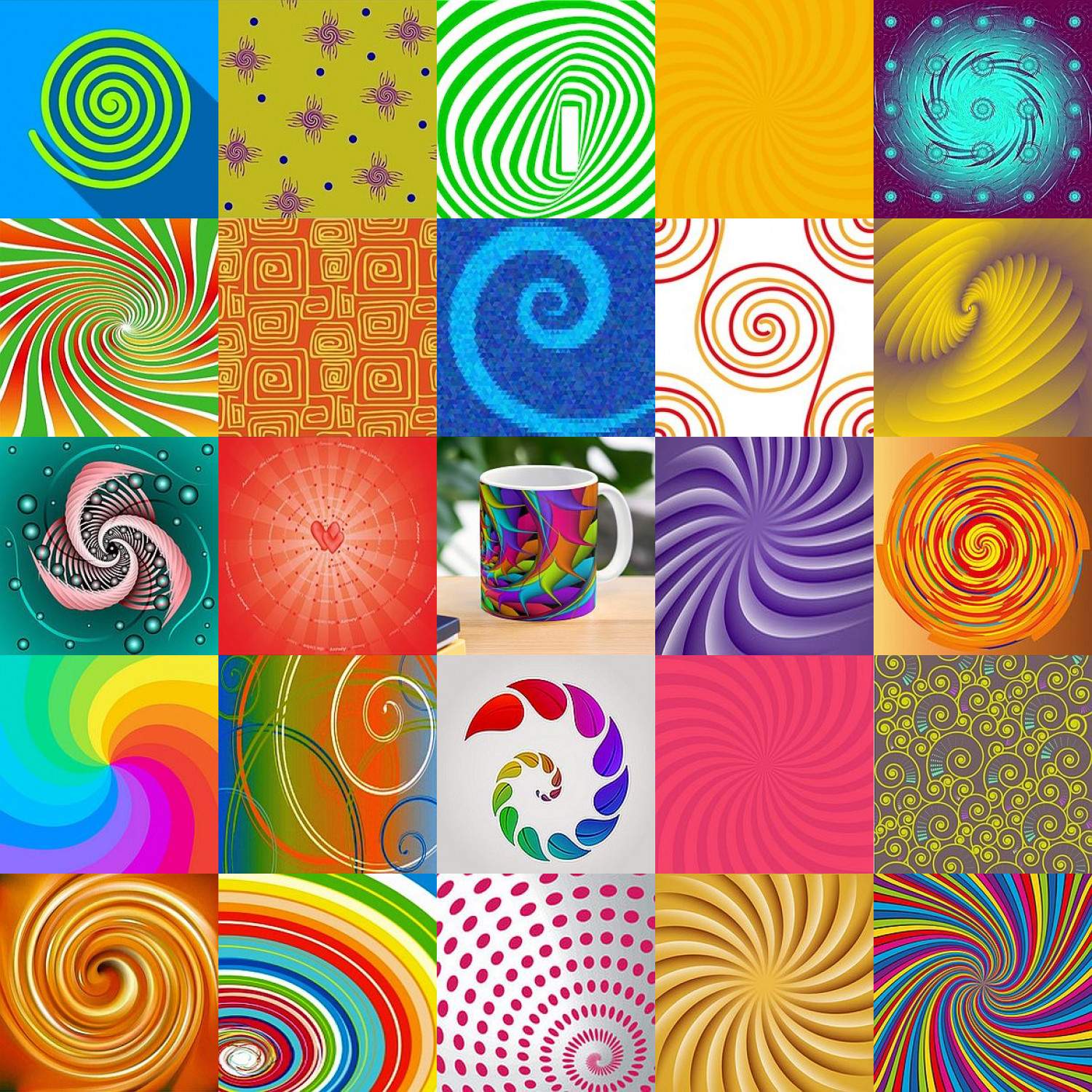 Solve Spirals VII 366a jigsaw puzzle online with 324 pieces