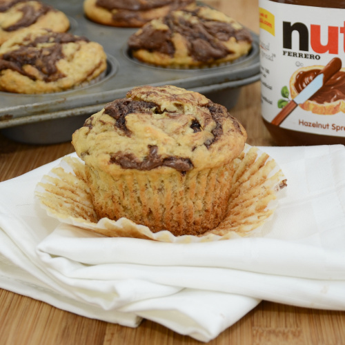 Solve Banana Nutella Muffins jigsaw puzzle online with 36 pieces
