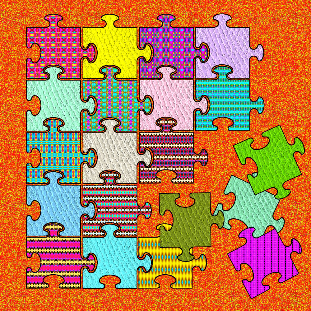 Solve PUZZLE UNSOLVED jigsaw puzzle online with 100 pieces