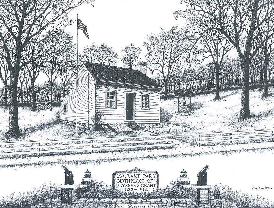 Solve Black & White Picture Note Card Point Pleasant Ohio President ...