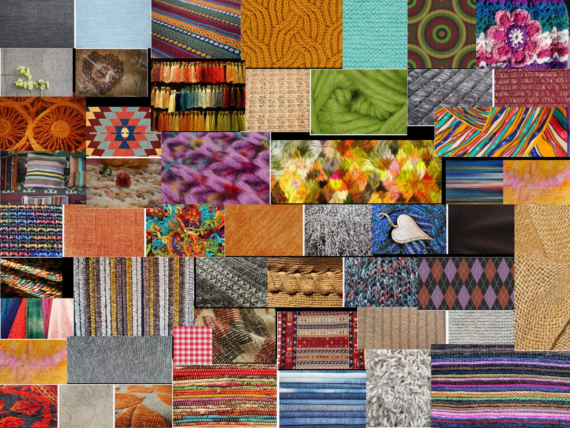 Solve Fabrics jigsaw puzzle online with 588 pieces