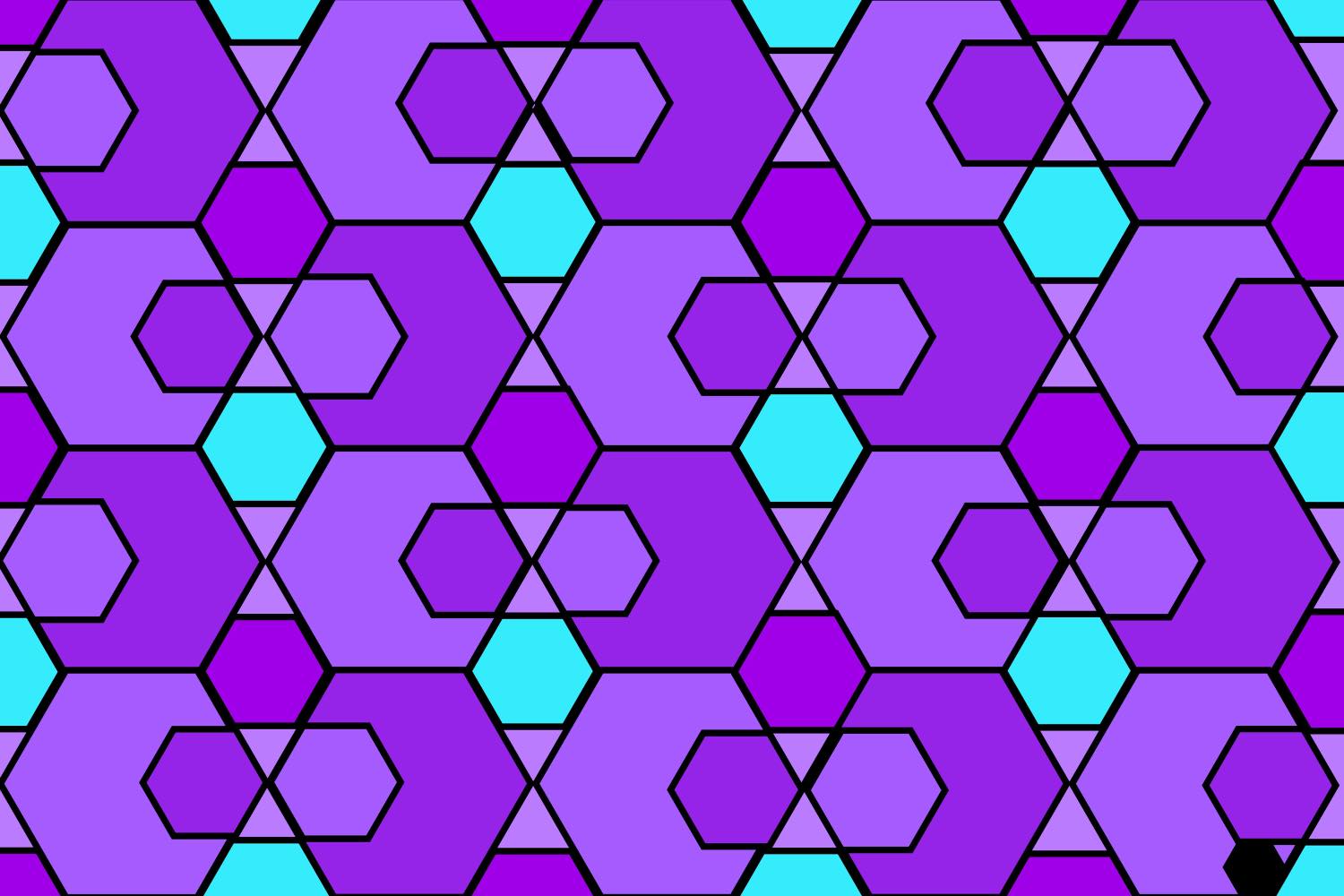 Solve Mini Hexagon Pattern :o) jigsaw puzzle online with 96 pieces