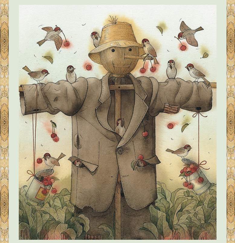 Solve Scarecrow jigsaw puzzle online with 49 pieces