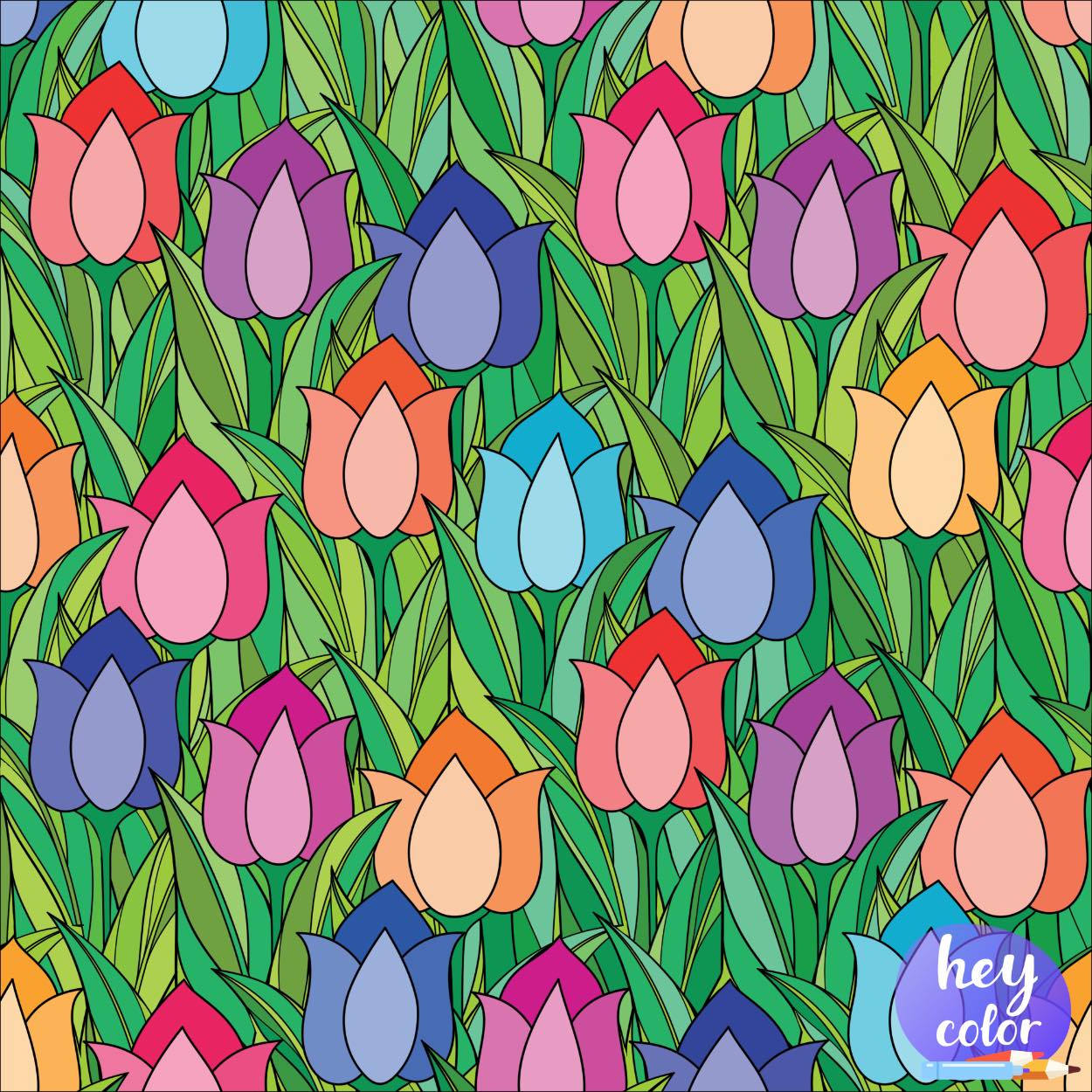 Solve tulips jigsaw puzzle online with 100 pieces