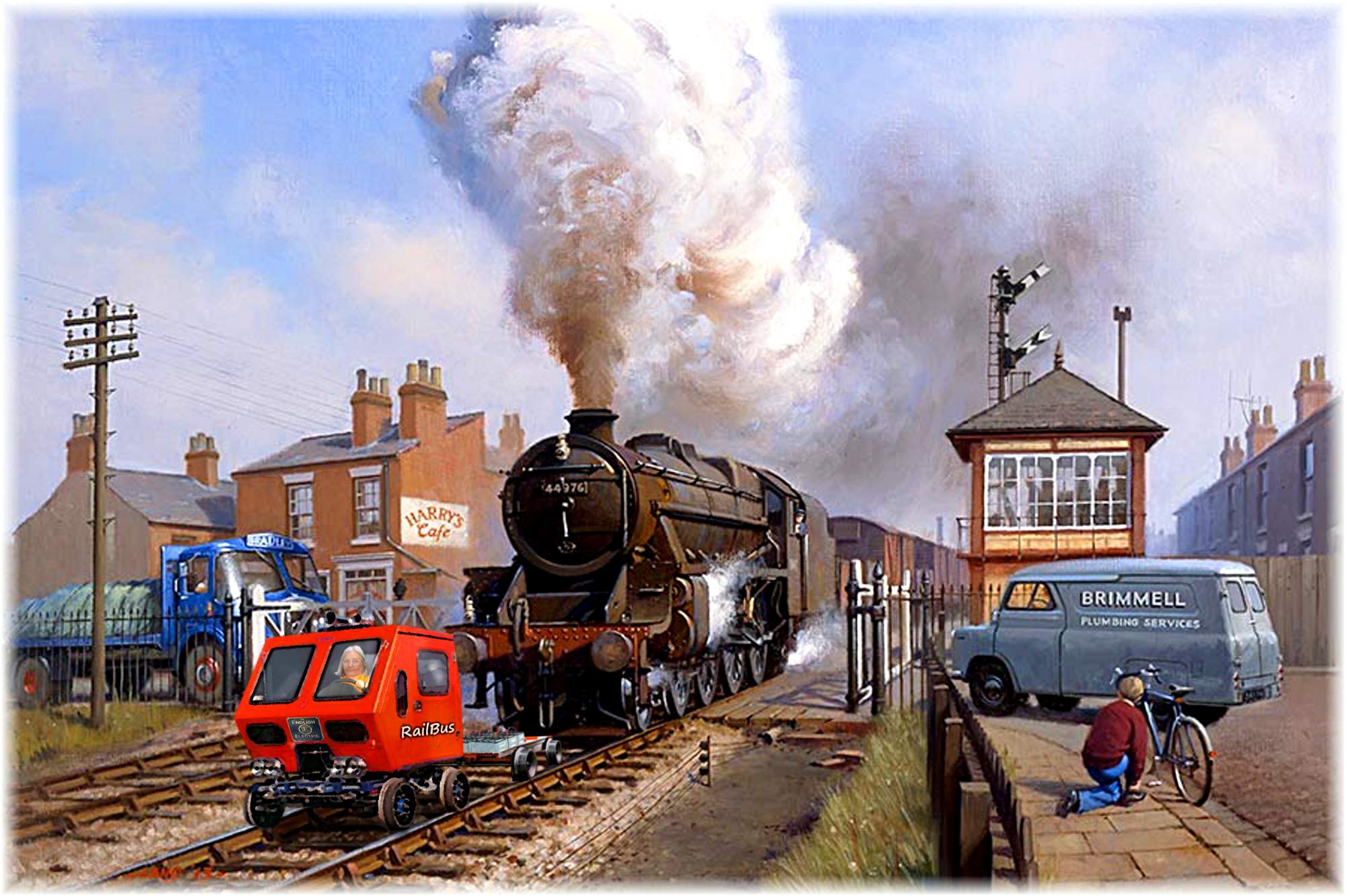 Solve In the 50s converting electric milk floats into mini buses on ...