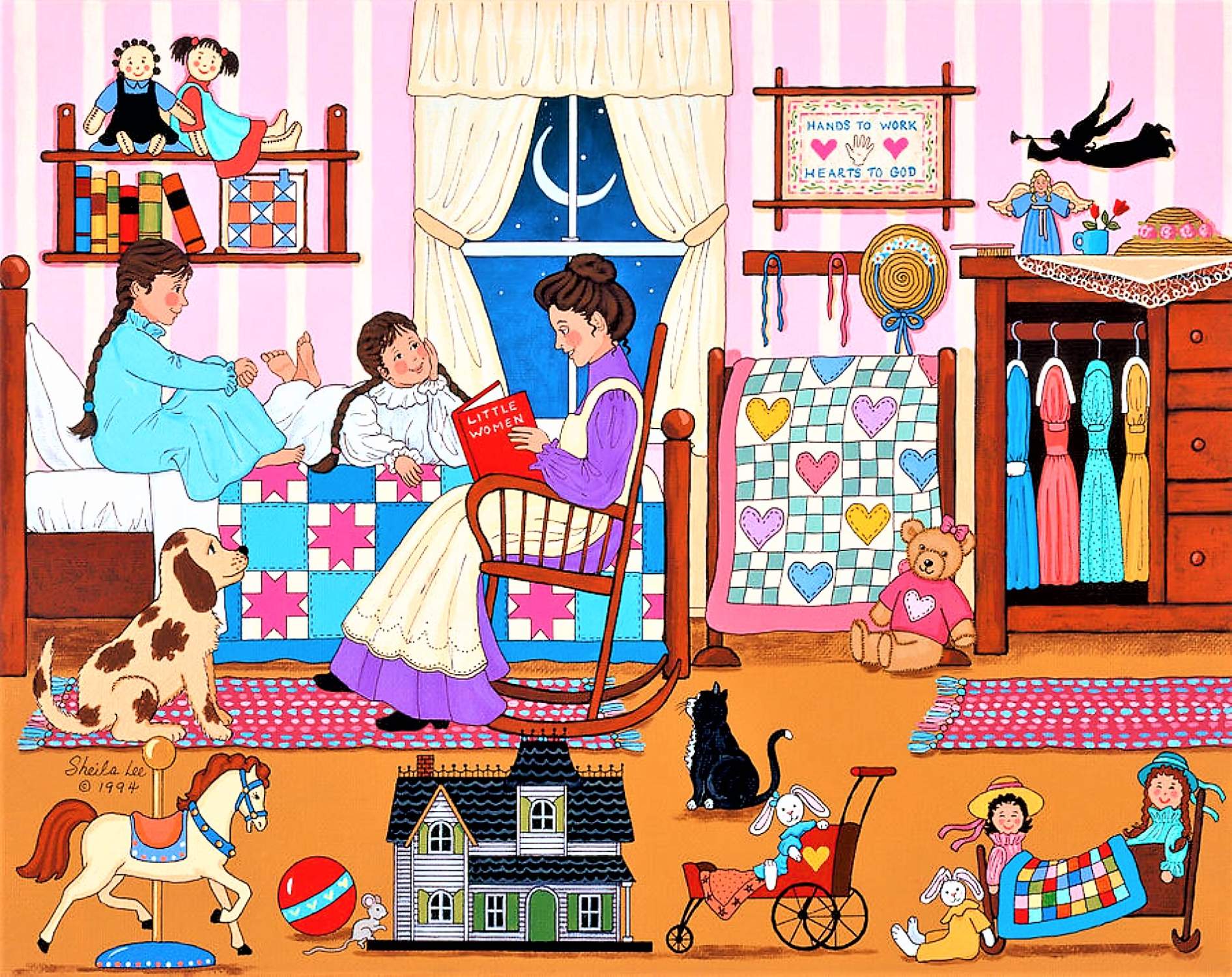 Solve Bedtime Story jigsaw puzzle online with 594 pieces