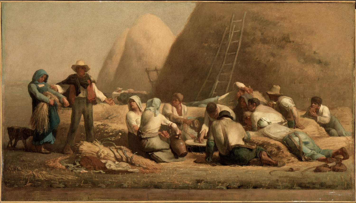 Solve Jean-François Millet—Harvesters Resting, 1850 - 1853 jigsaw ...