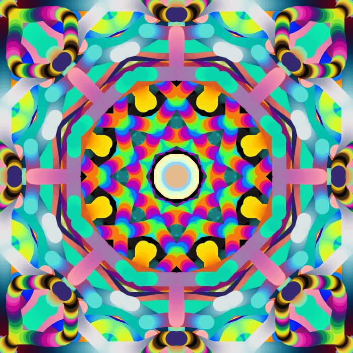 Solve Random Kaleidoscope #8 jigsaw puzzle online with 9 pieces