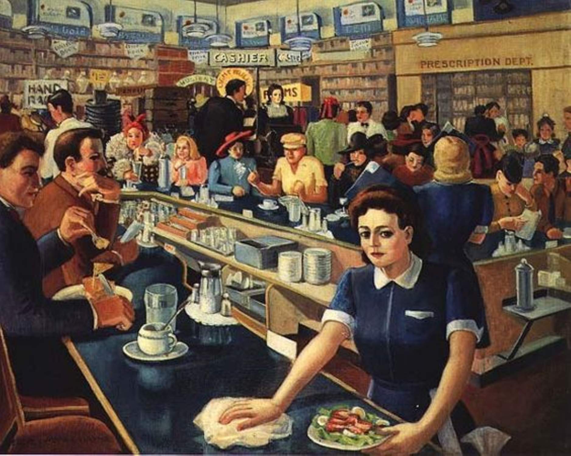 Solve Being Served ~ Elsie Palmer Payne (American, 1884-1971) jigsaw ...