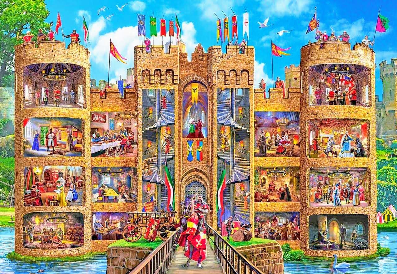 Solve Open Medieval castle! jigsaw puzzle online with 140 pieces