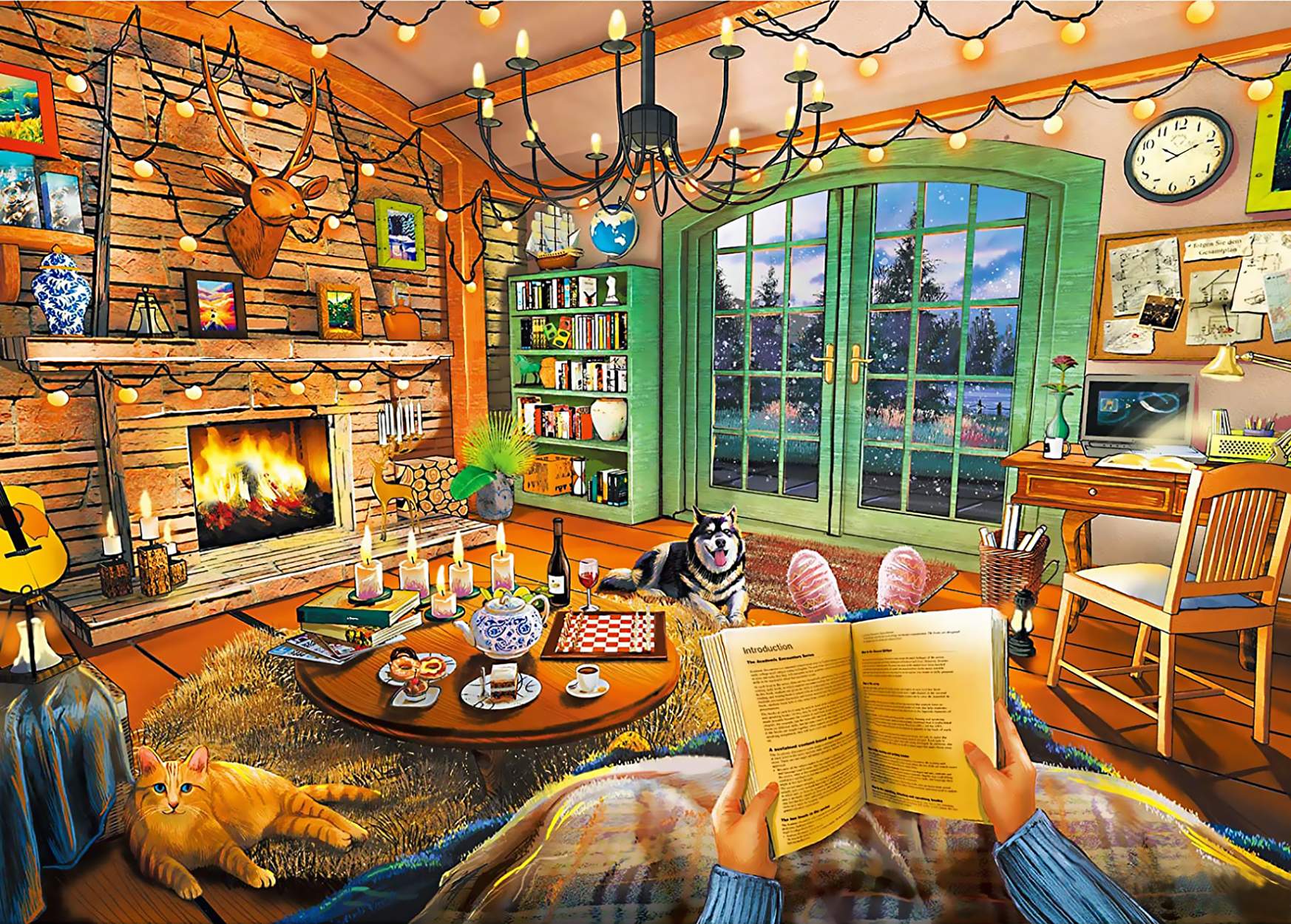 Solve Cozy Room Recovered jigsaw puzzle online with 140 pieces