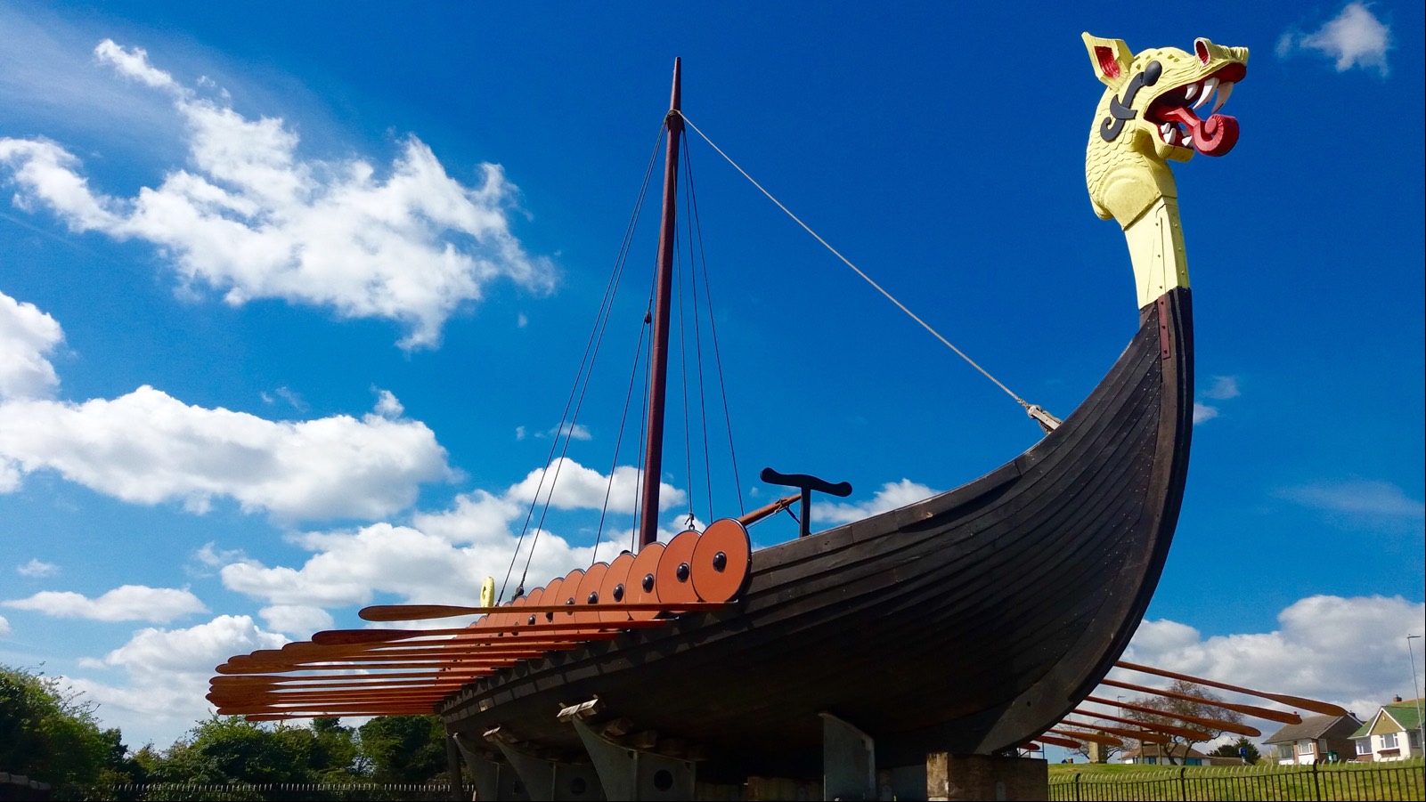 Solve Viking Ship, Cliffsend, Ramsgate jigsaw puzzle online with 405 pieces