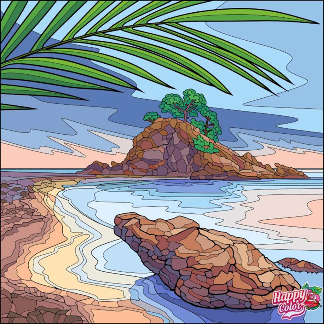 Solve HAPPY COLORS 73 jigsaw puzzle online with 64 pieces