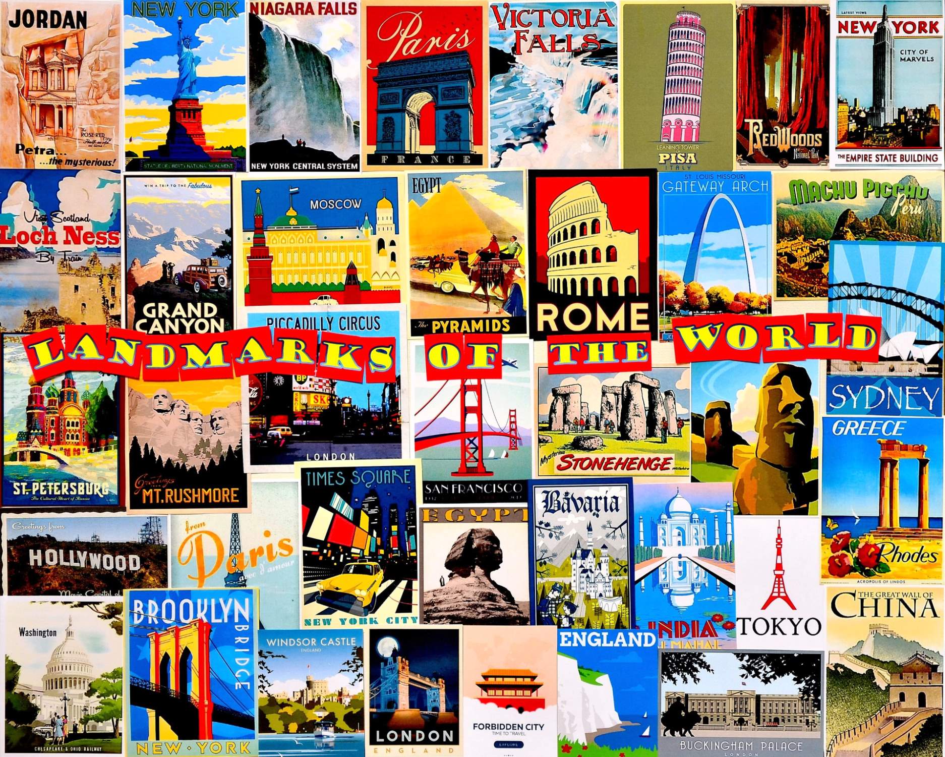 Solve landmarks of the world jigsaw puzzle online with 500 pieces