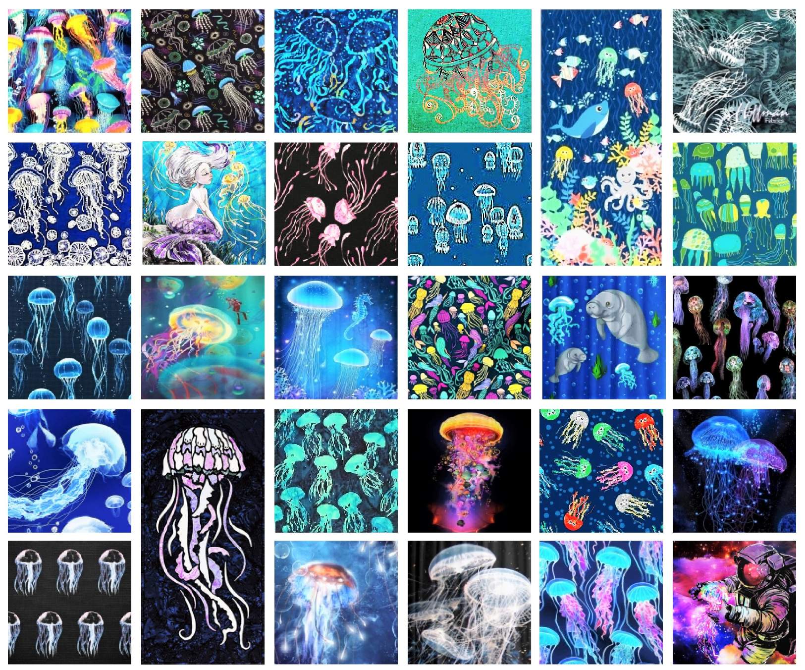 Solve THE WEIRD BEAUTY OF PATCHWORK JELLYFISH jigsaw puzzle online with ...