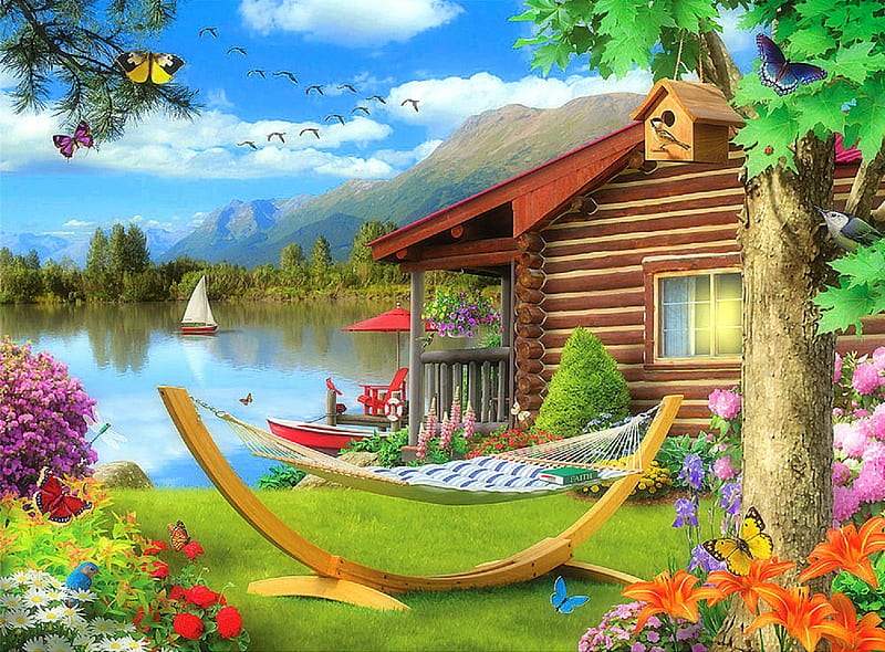 Solve summer essance jigsaw puzzle online with 130 pieces