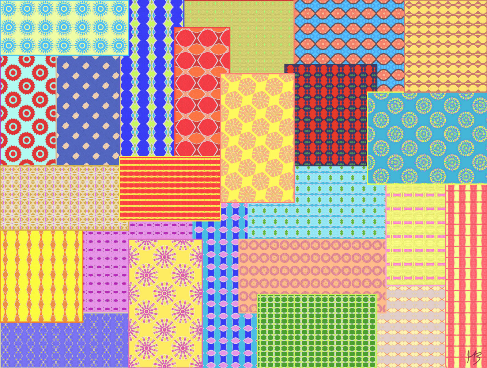 Solve 191211 Pattern-Mix jigsaw puzzle online with 540 pieces