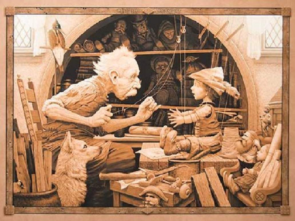 Solve Pinocchio jigsaw puzzle online with 48 pieces