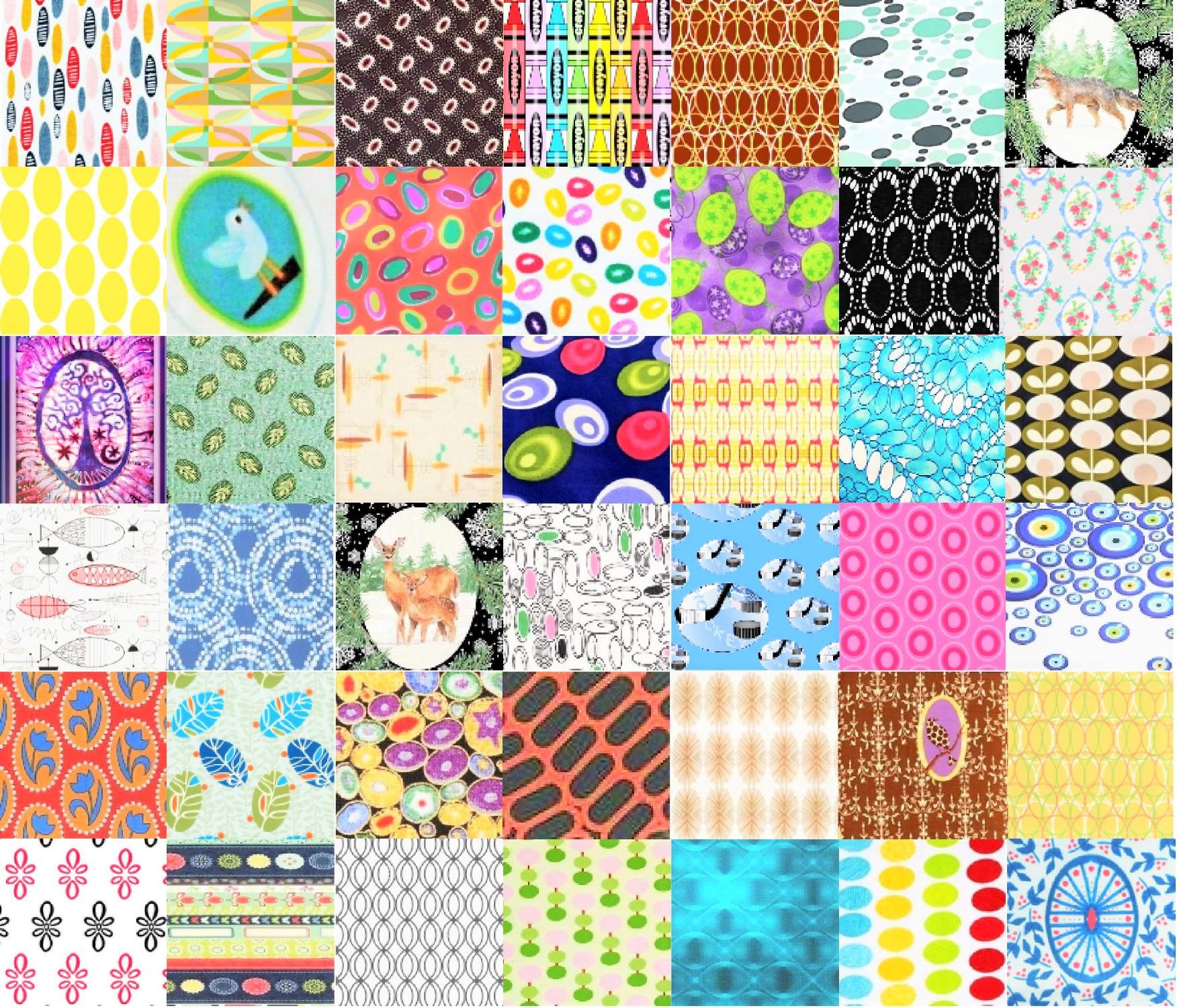 Solve PATCHWORK OVALS 47 jigsaw puzzle online with 378 pieces