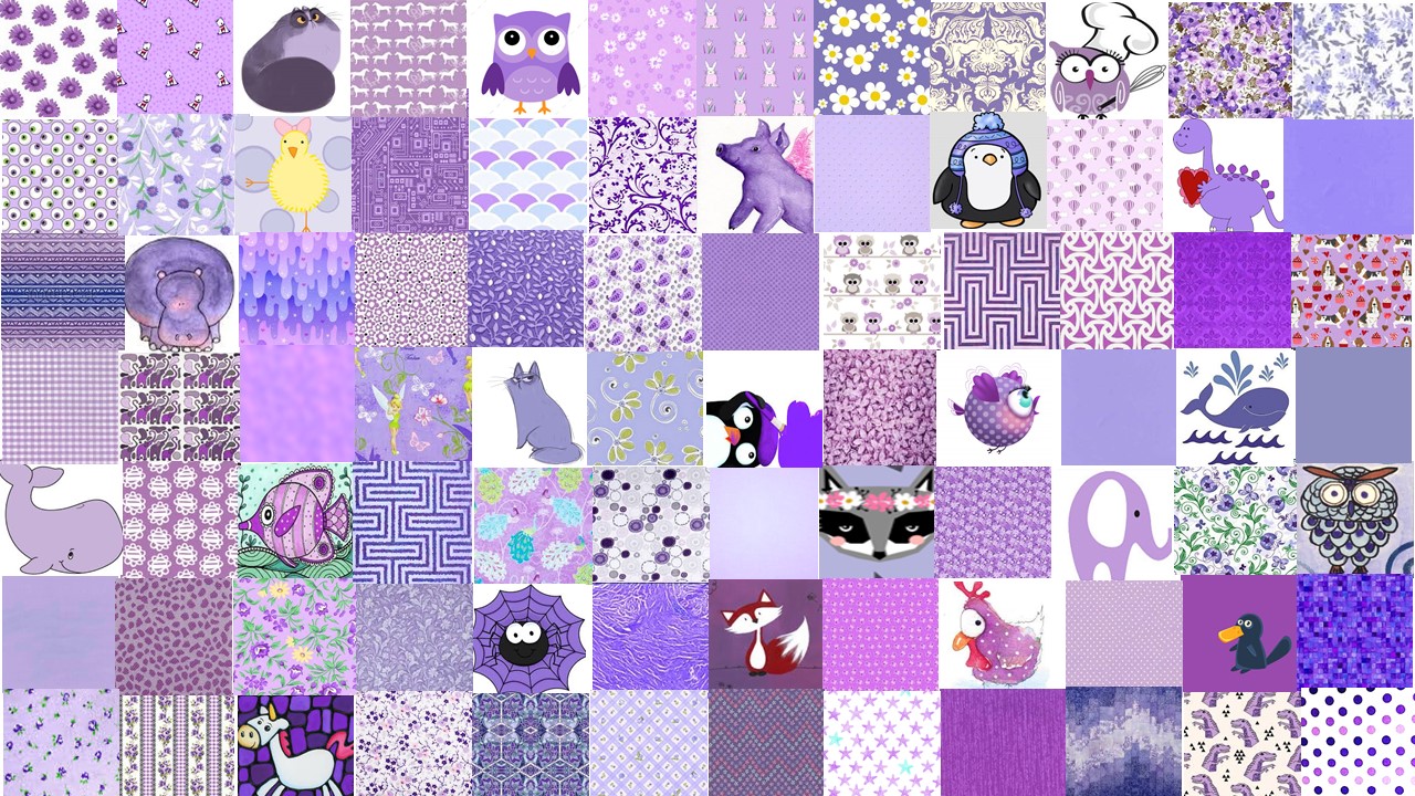 Solve Purple with critters jigsaw puzzle online with 180 pieces