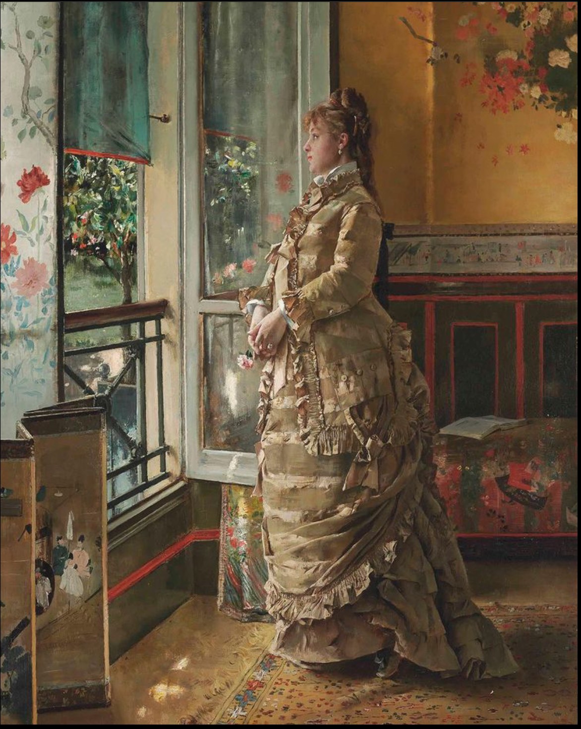 Solve Alfred Stevens 1823-1906 jigsaw puzzle online with 252 pieces