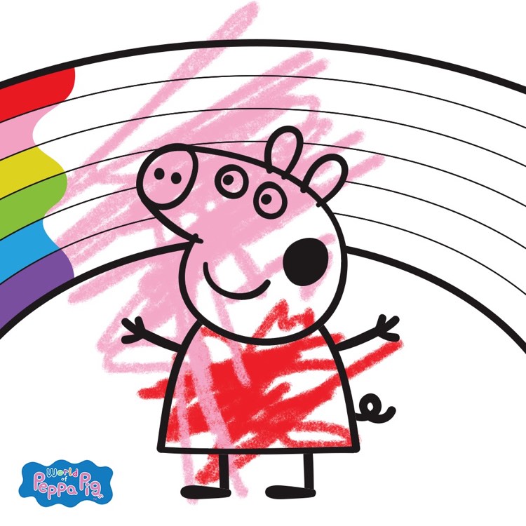 Solve Peppa Pig app jigsaw puzzle online with 9 pieces