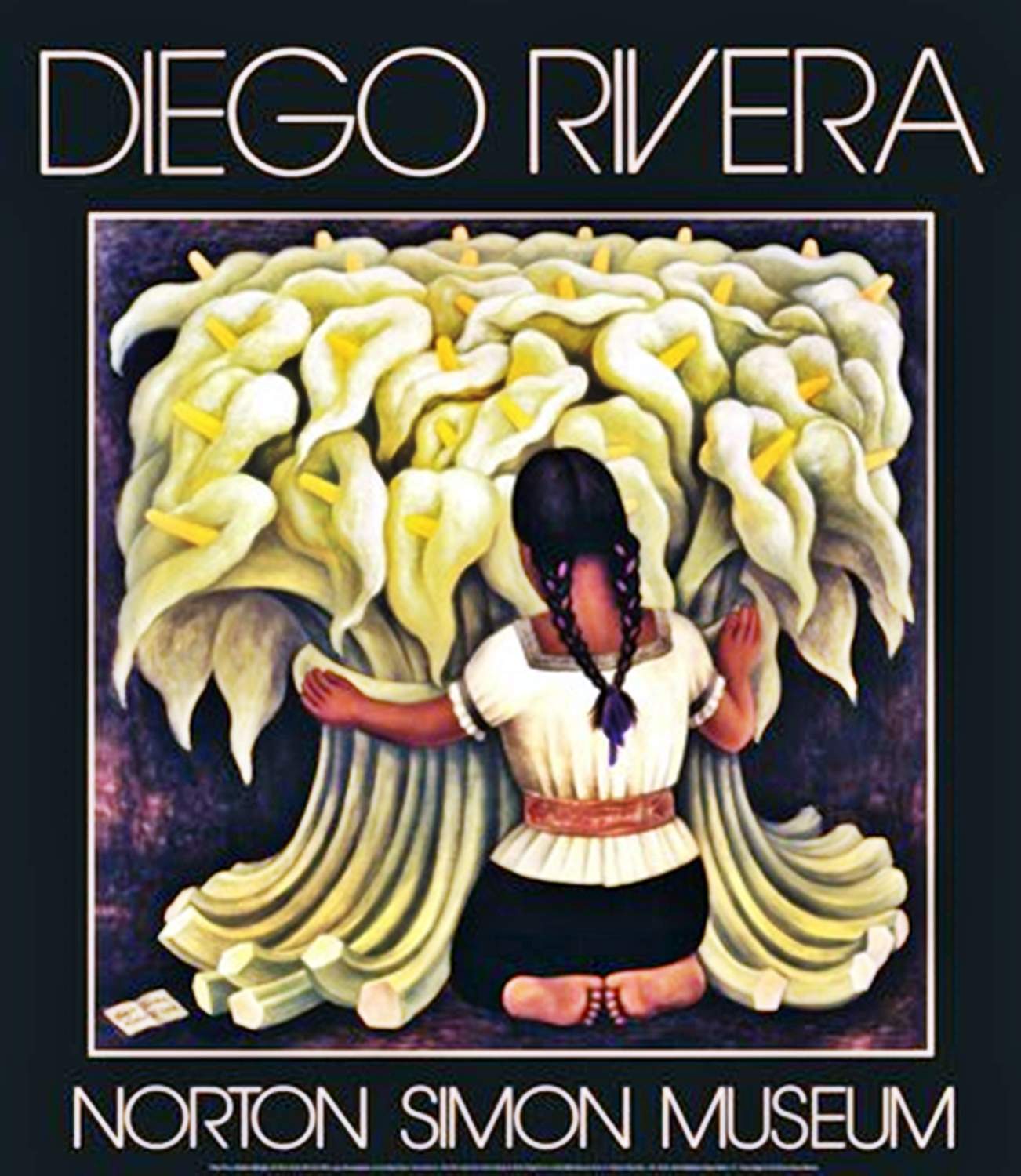 Solve girl-with-lilies by Diego Rivera jigsaw puzzle online with 168 pieces